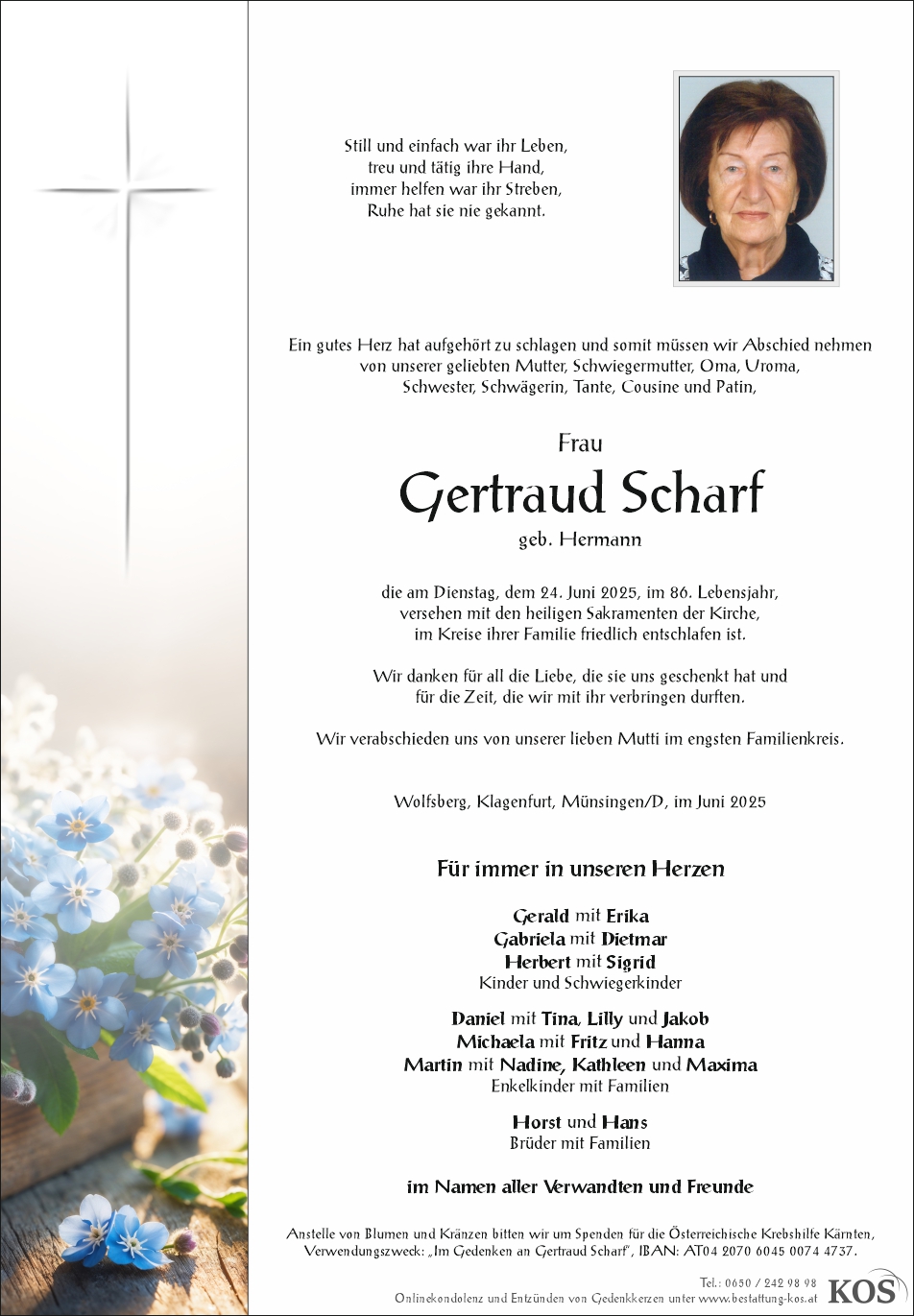 Todesanzeige - Trauerhilfe – abschied GesmbH