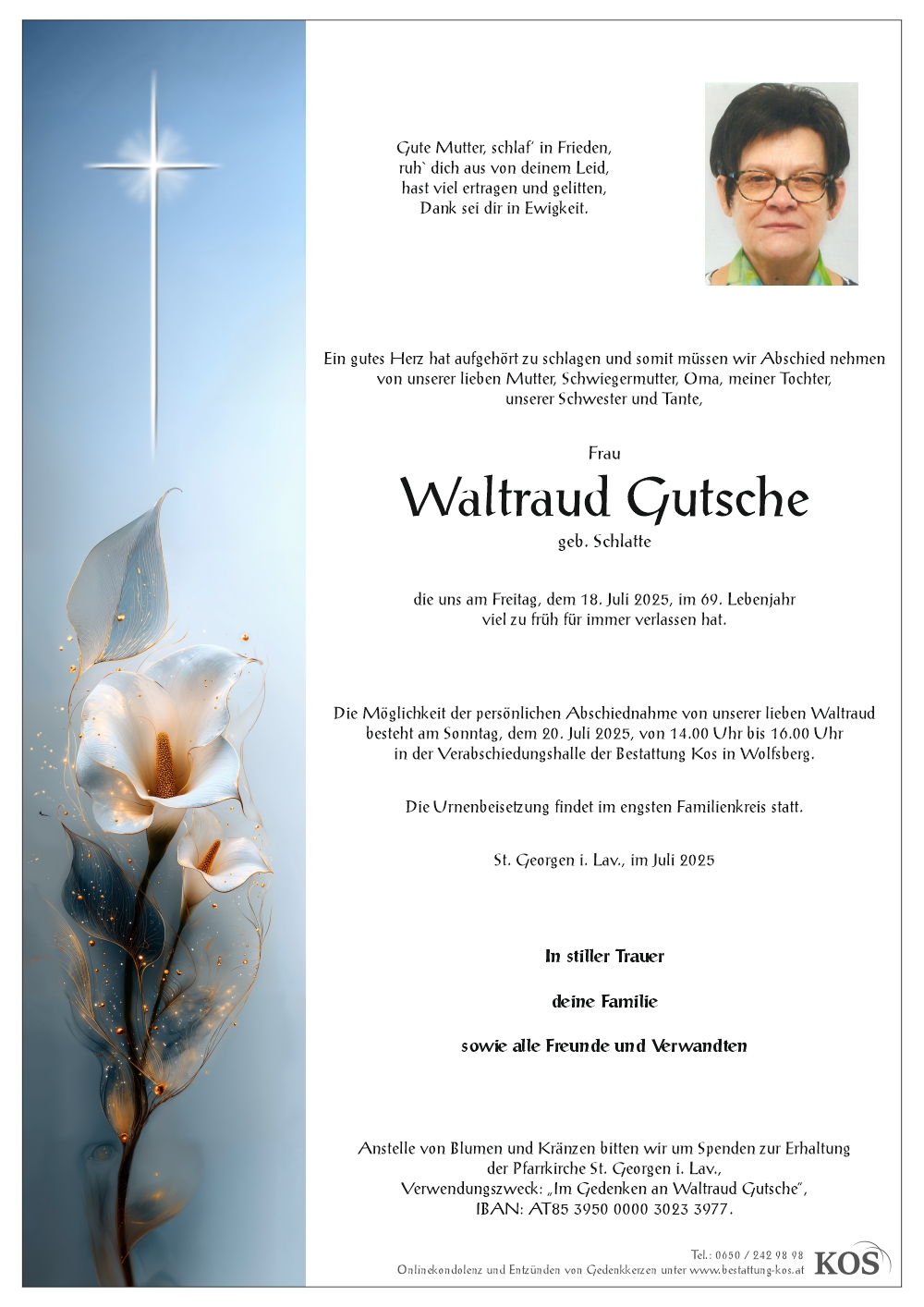 Todesanzeige - Trauerhilfe – abschied GesmbH