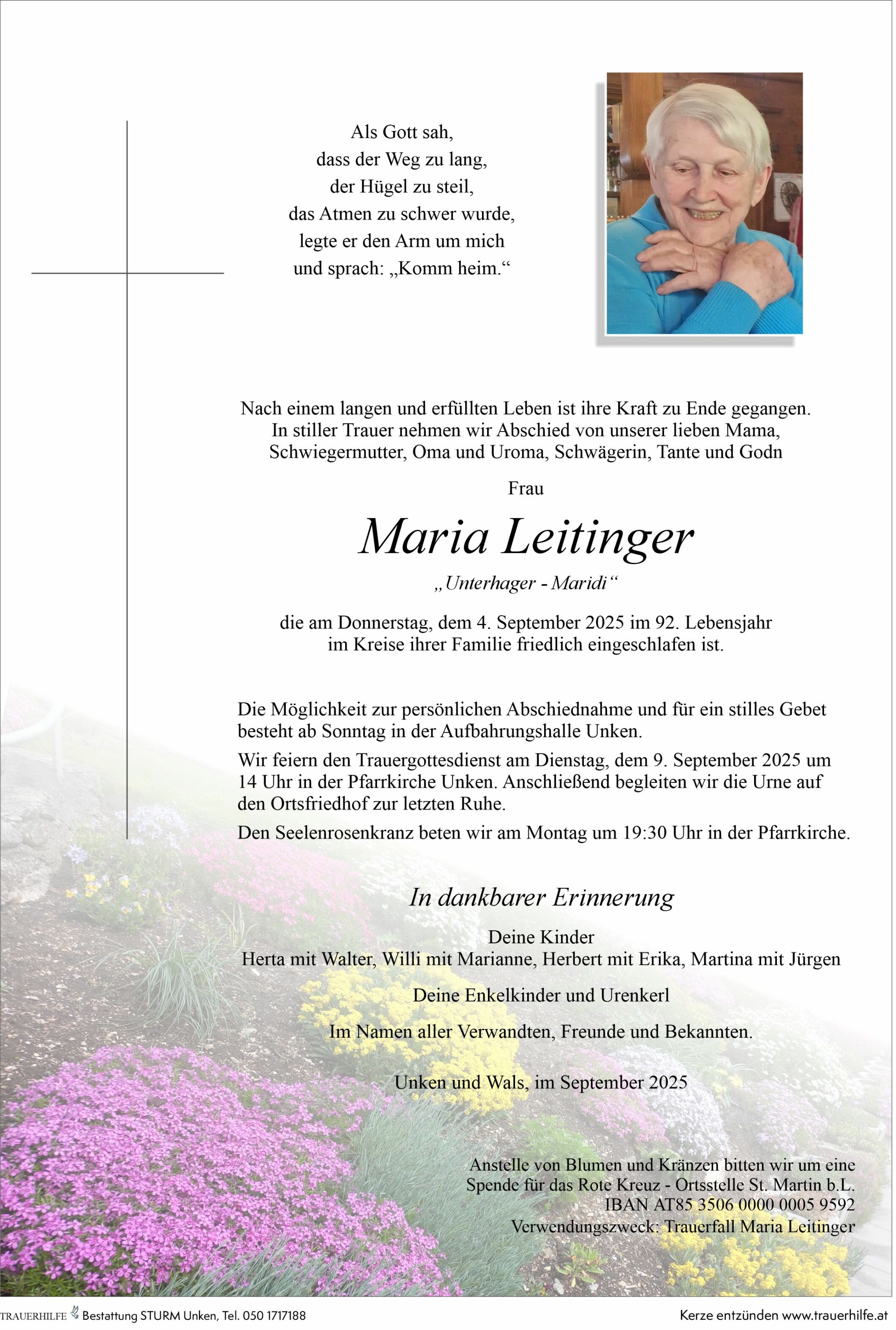 Todesanzeige - Trauerhilfe – abschied GesmbH