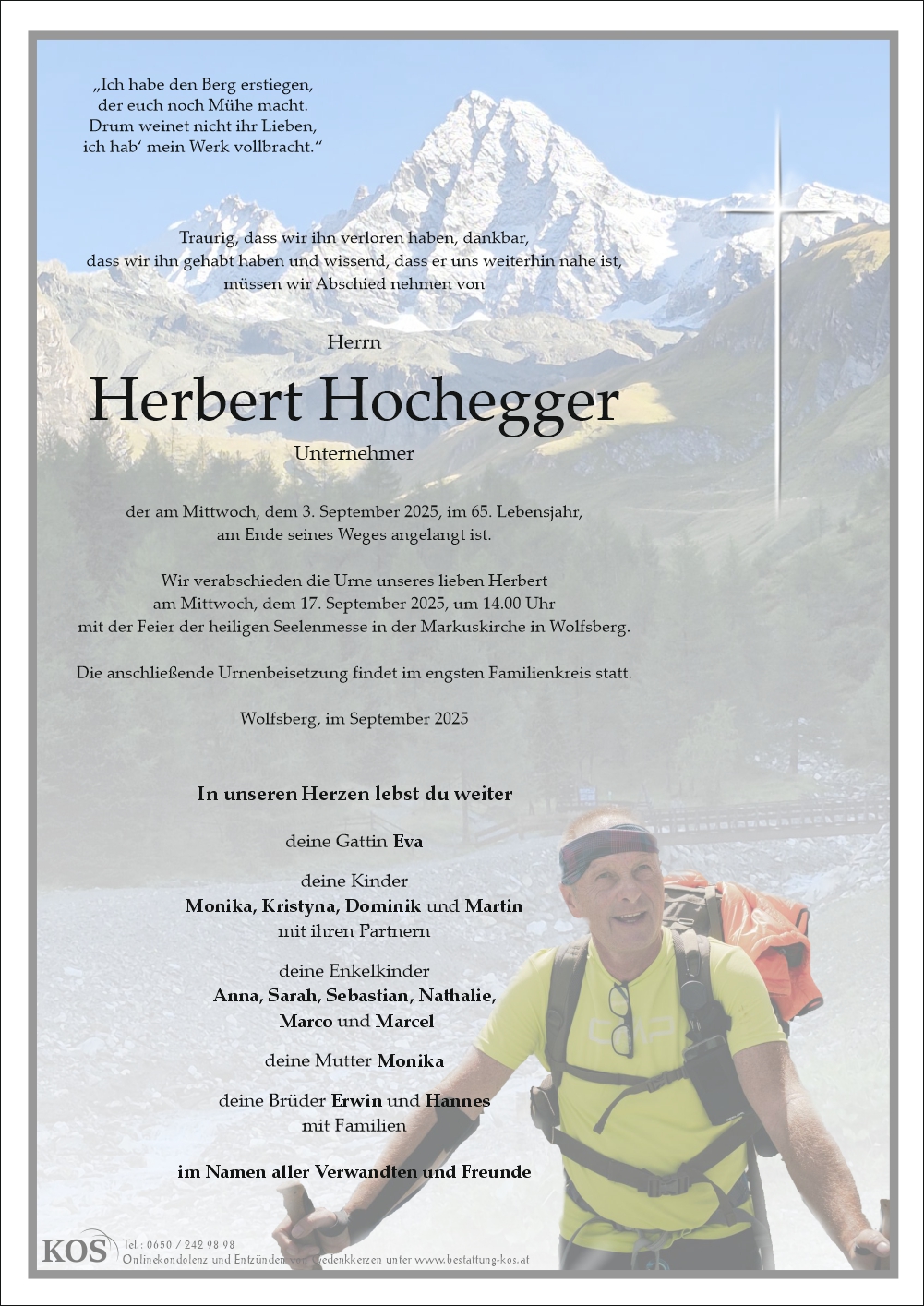 Todesanzeige - Trauerhilfe – abschied GesmbH