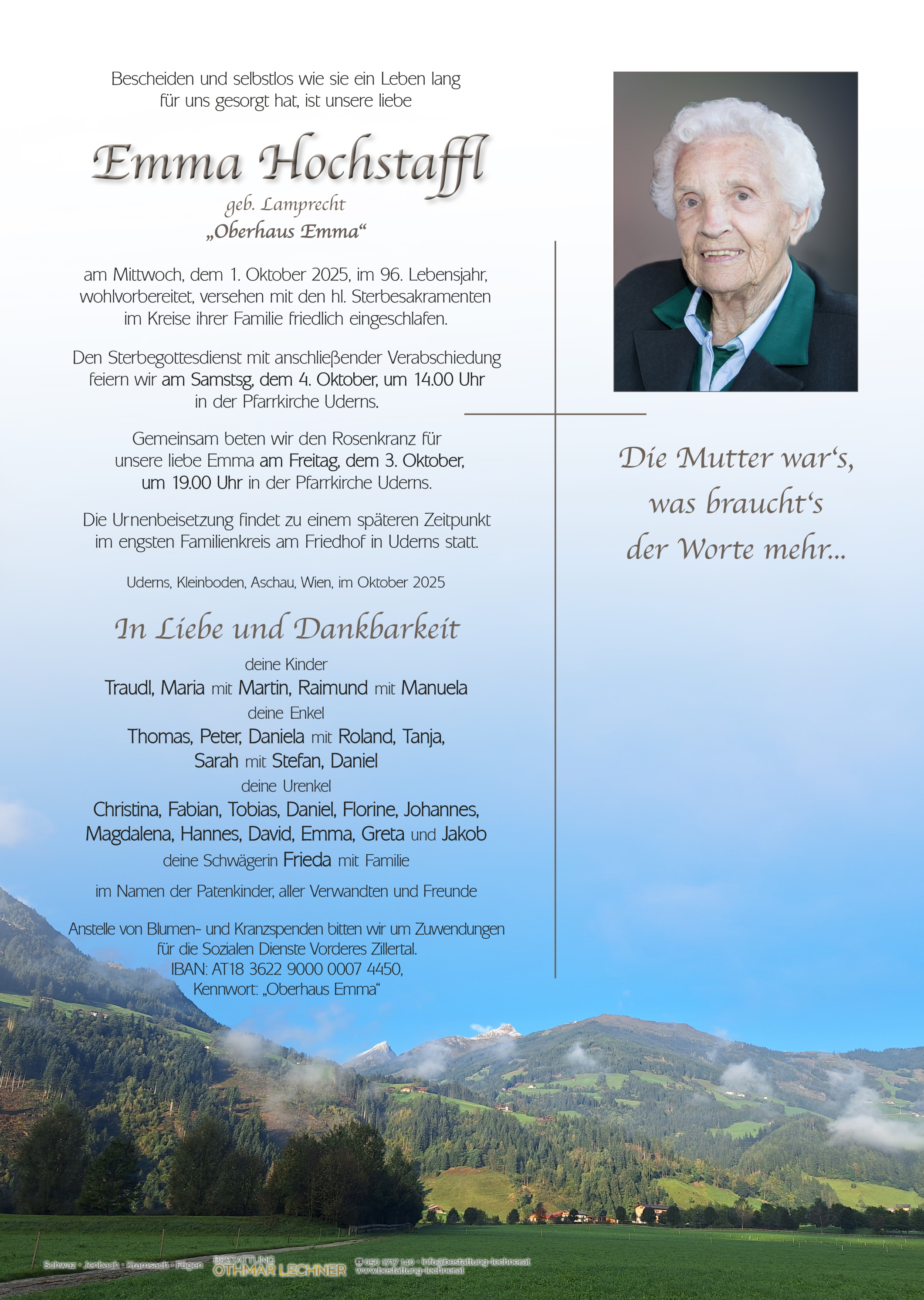 Todesanzeige - Trauerhilfe – abschied GesmbH