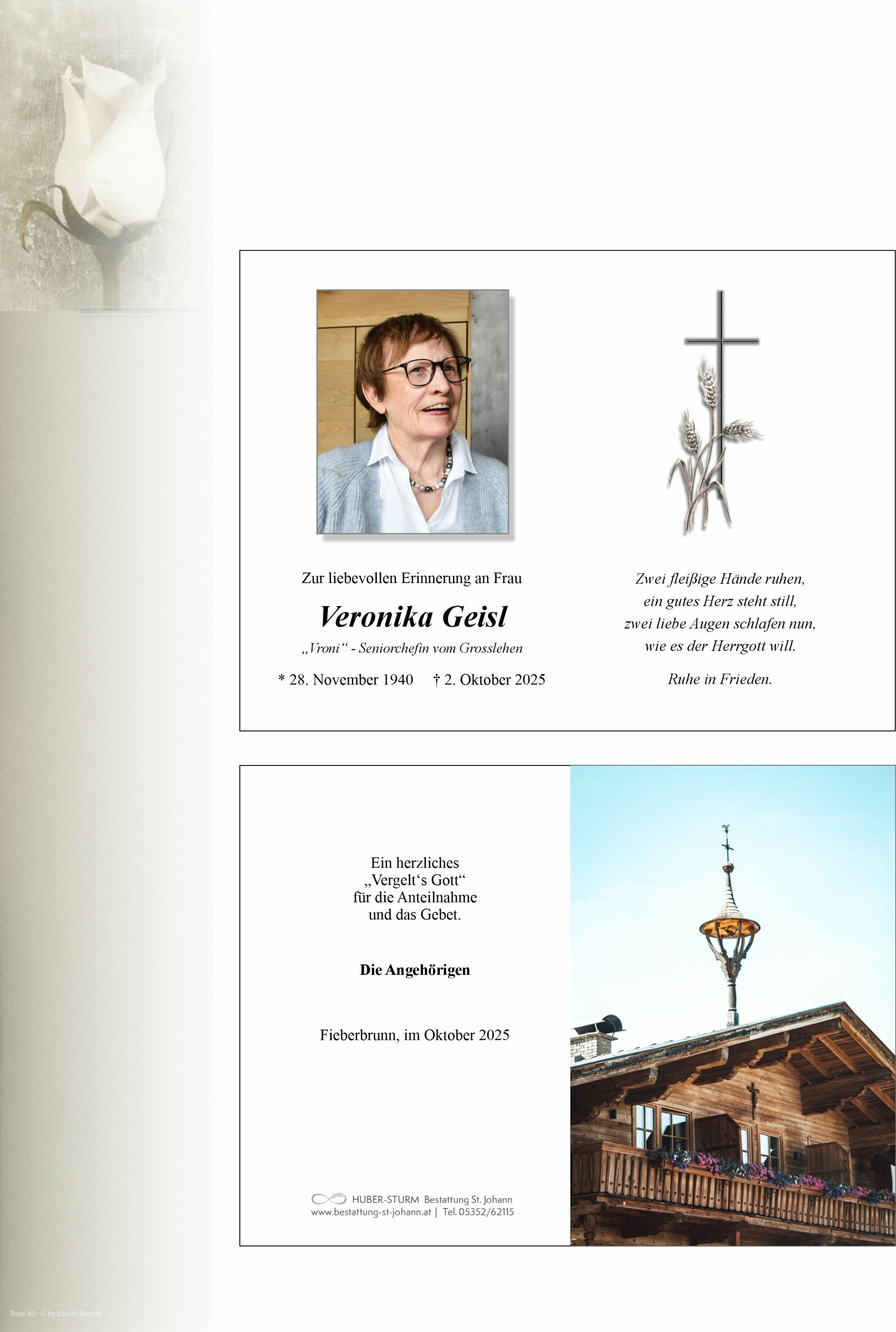 Todesanzeige - Trauerhilfe – abschied GesmbH