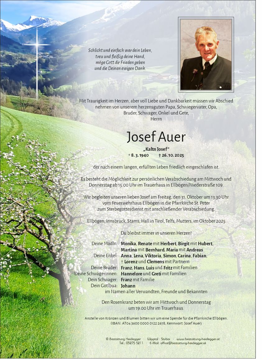 Todesanzeige - Trauerhilfe – abschied GesmbH