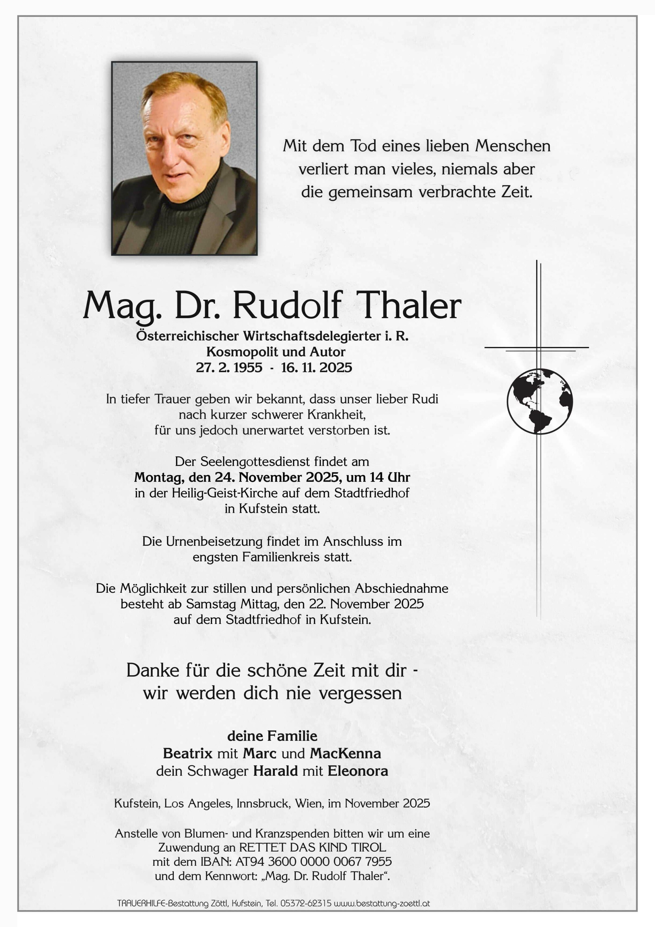Todesanzeige - Trauerhilfe – abschied GesmbH
