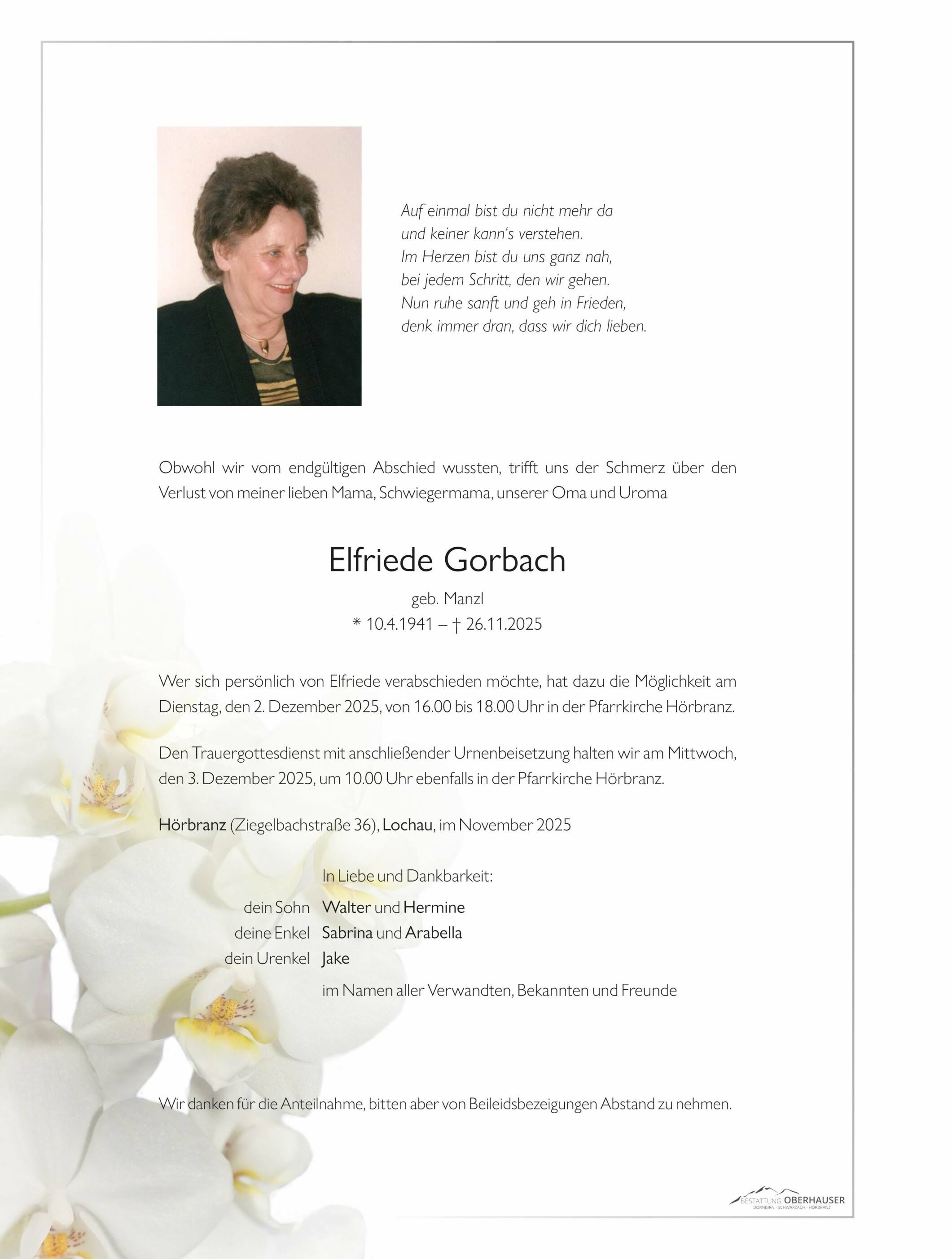 Todesanzeige - Trauerhilfe – abschied GesmbH