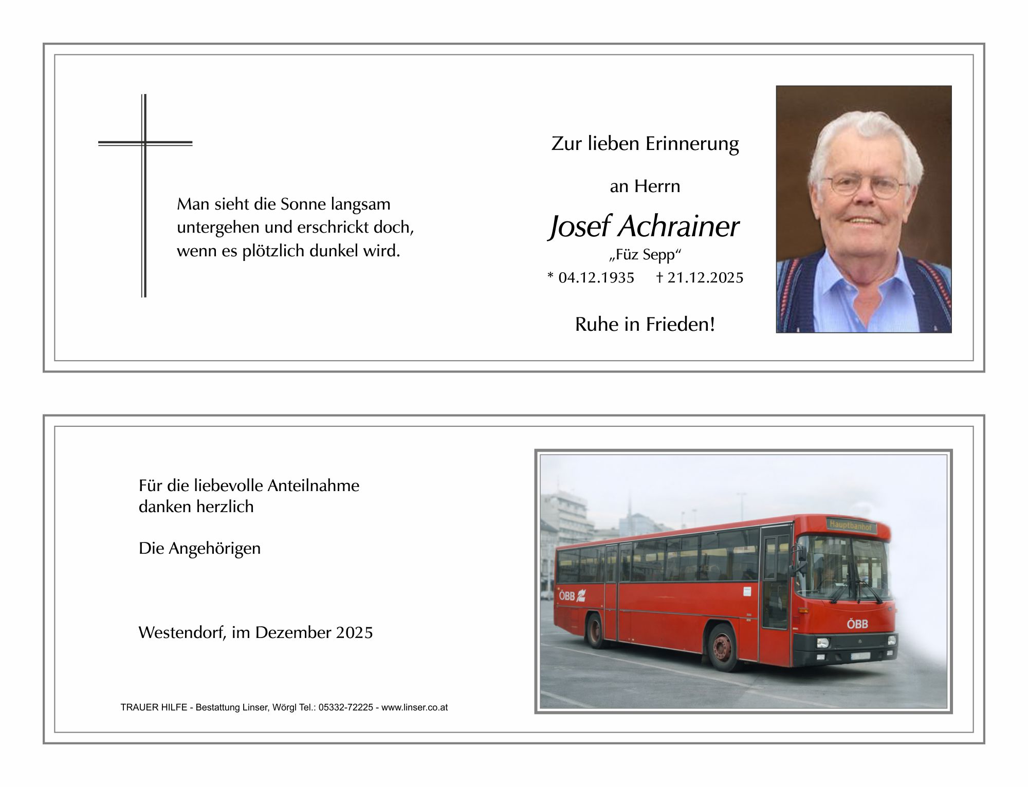 Todesanzeige - Trauerhilfe – abschied GesmbH