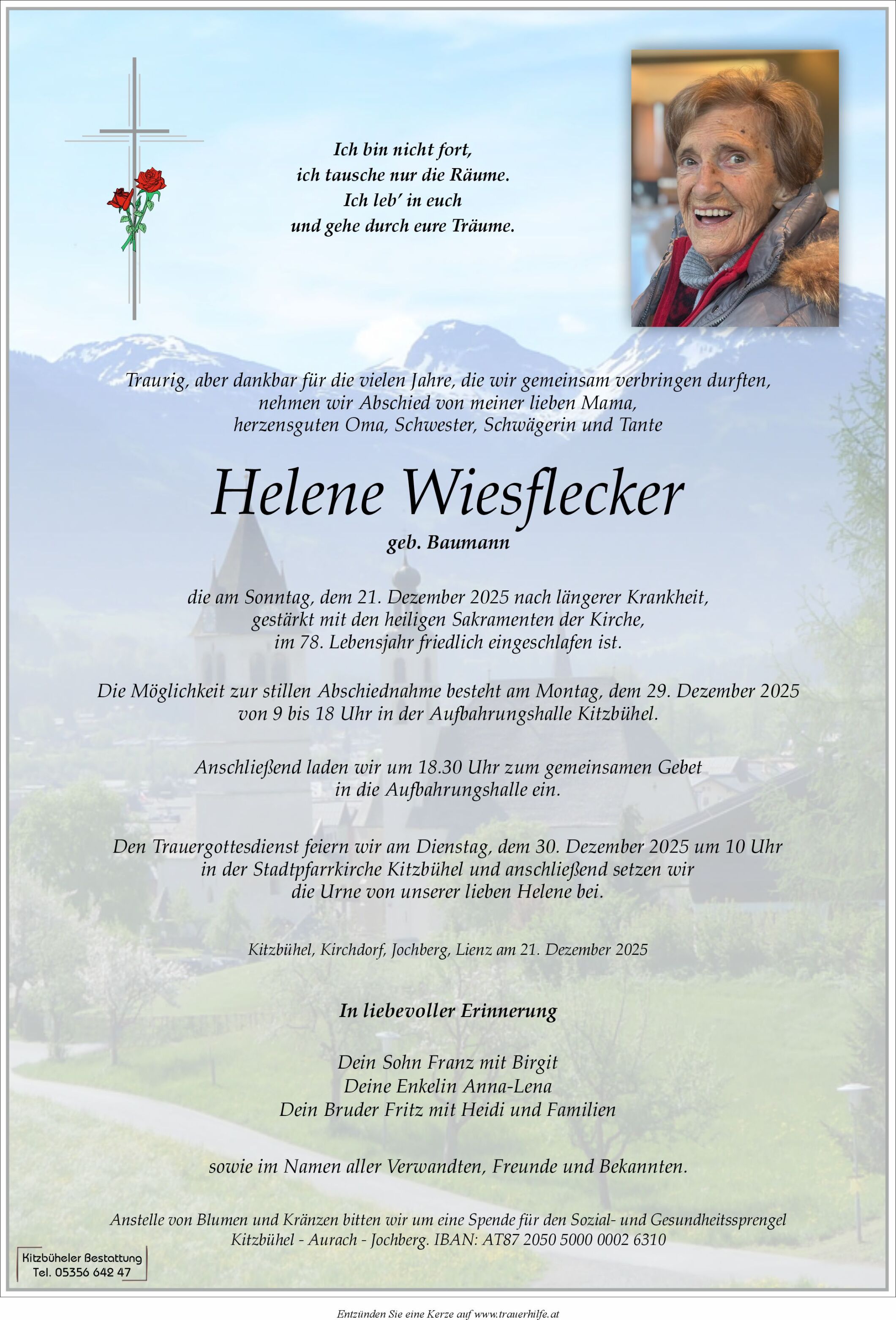 Todesanzeige - Trauerhilfe – abschied GesmbH