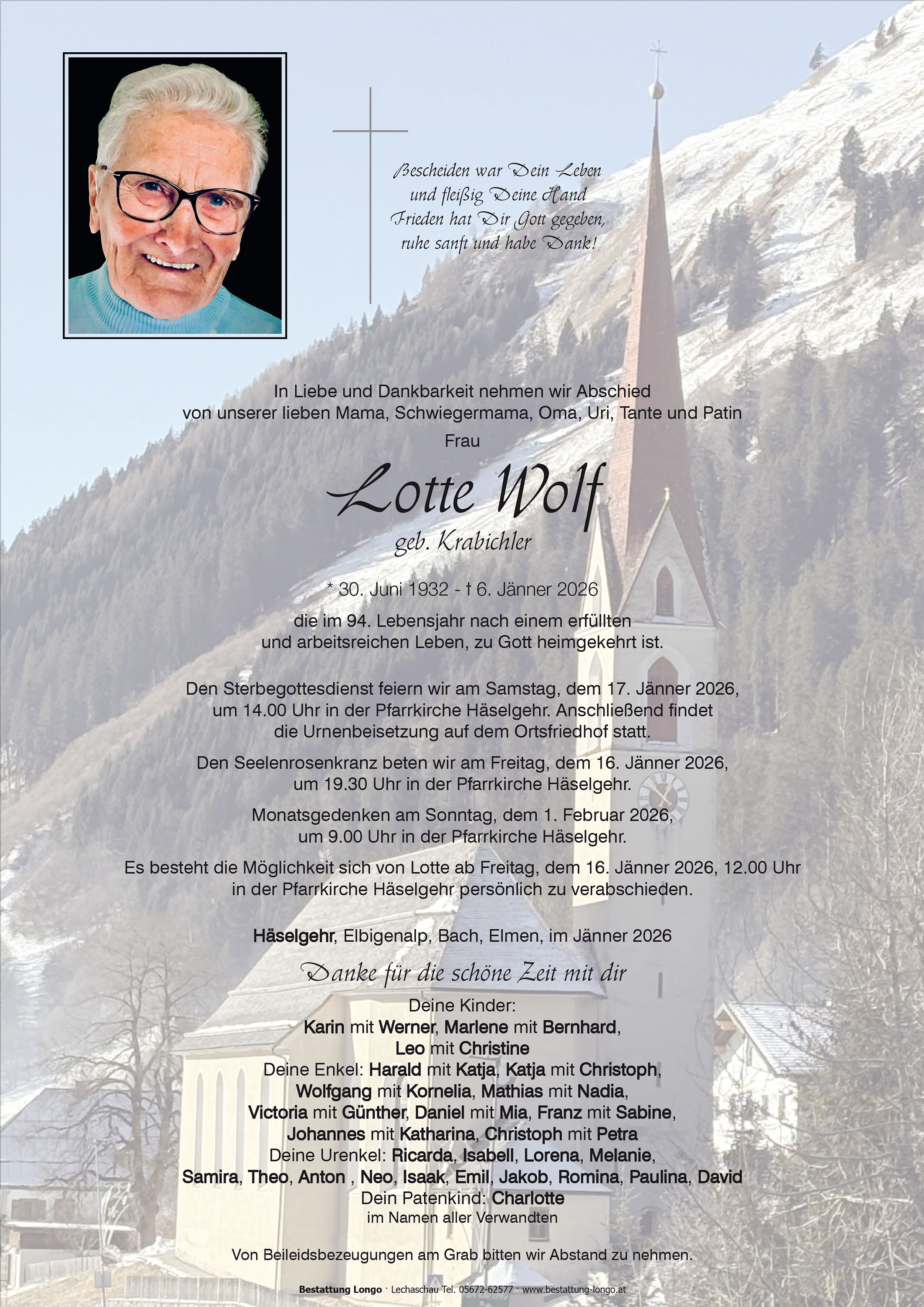 Todesanzeige - Trauerhilfe – abschied GesmbH