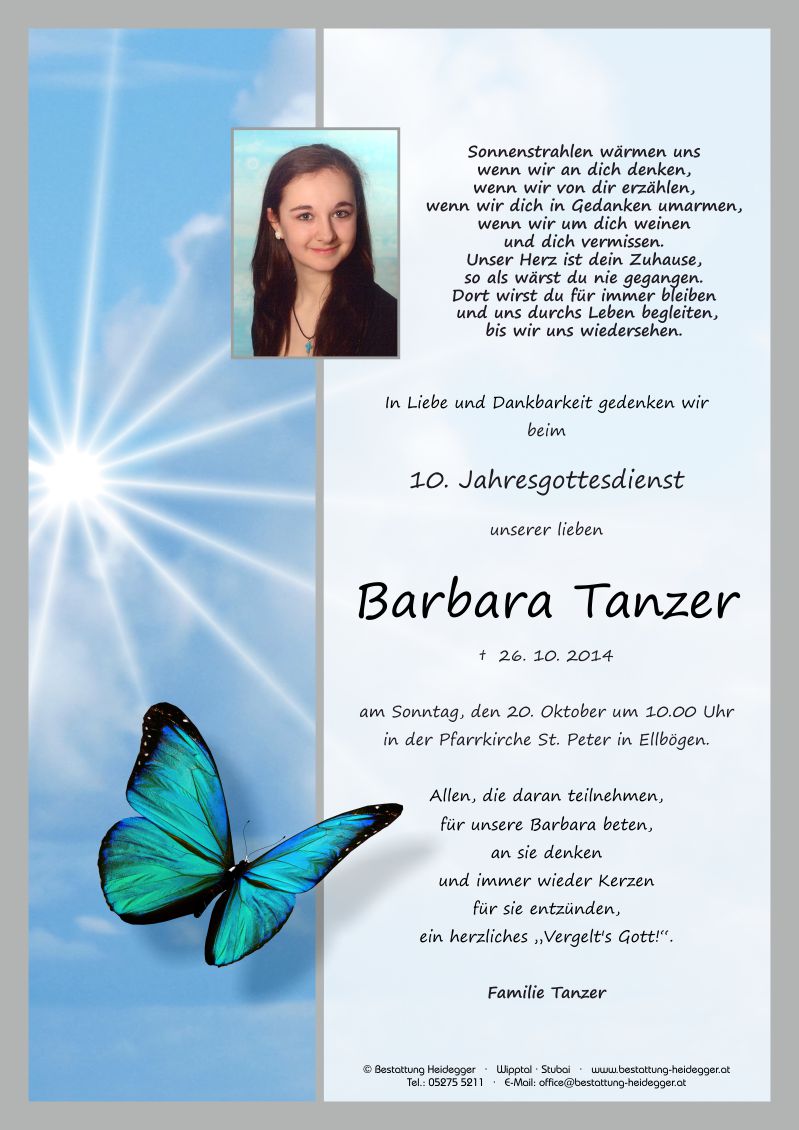 Jahrtage - Trauerhilfe – abschied GesmbH