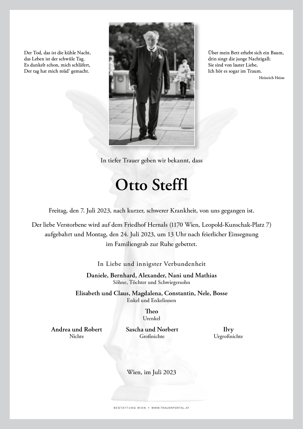 Todesanzeige - Trauerhilfe – abschied GesmbH