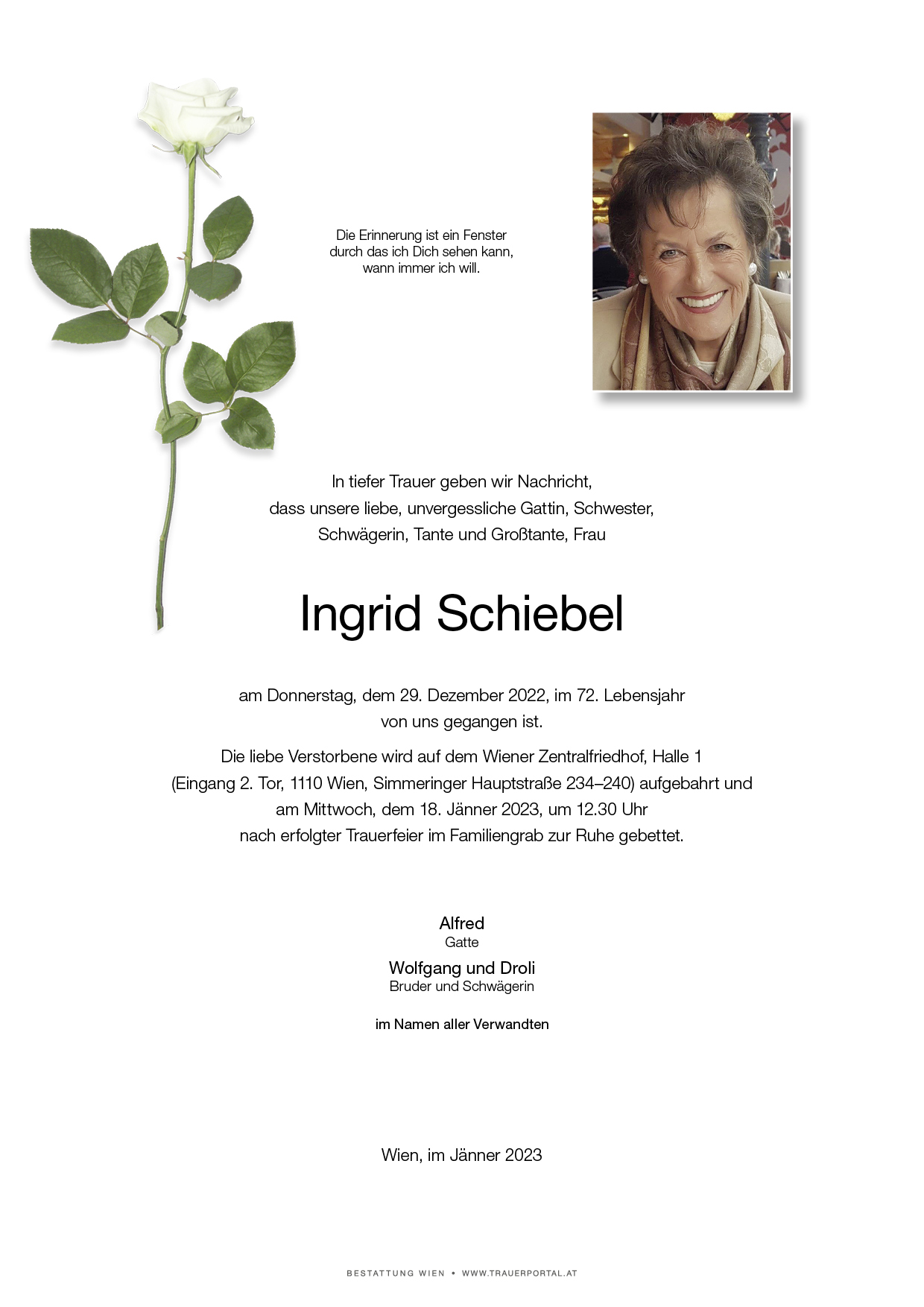 Todesanzeige - Trauerhilfe – abschied GesmbH