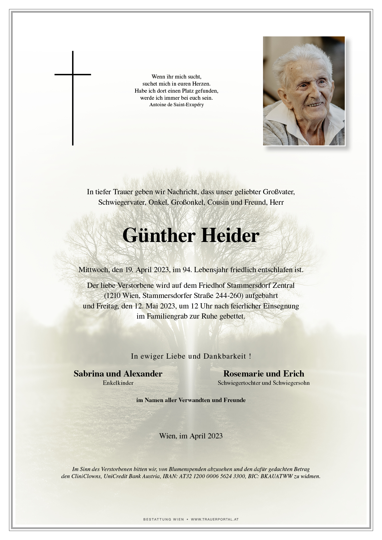 Todesanzeige - Trauerhilfe – abschied GesmbH