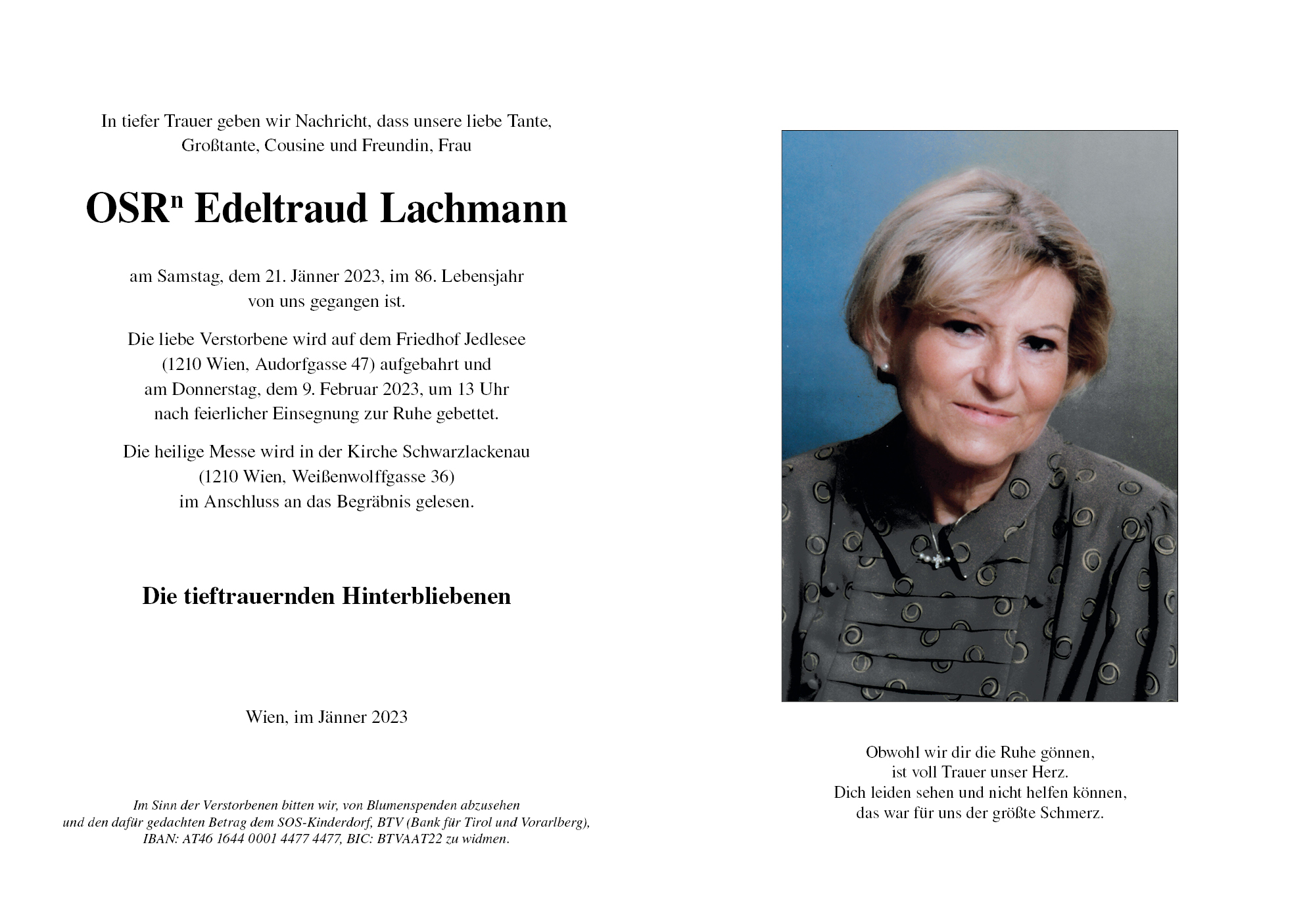 Todesanzeige - Trauerhilfe – abschied GesmbH