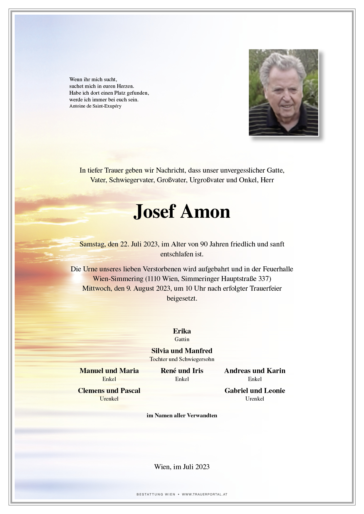 Todesanzeige - Trauerhilfe – abschied GesmbH